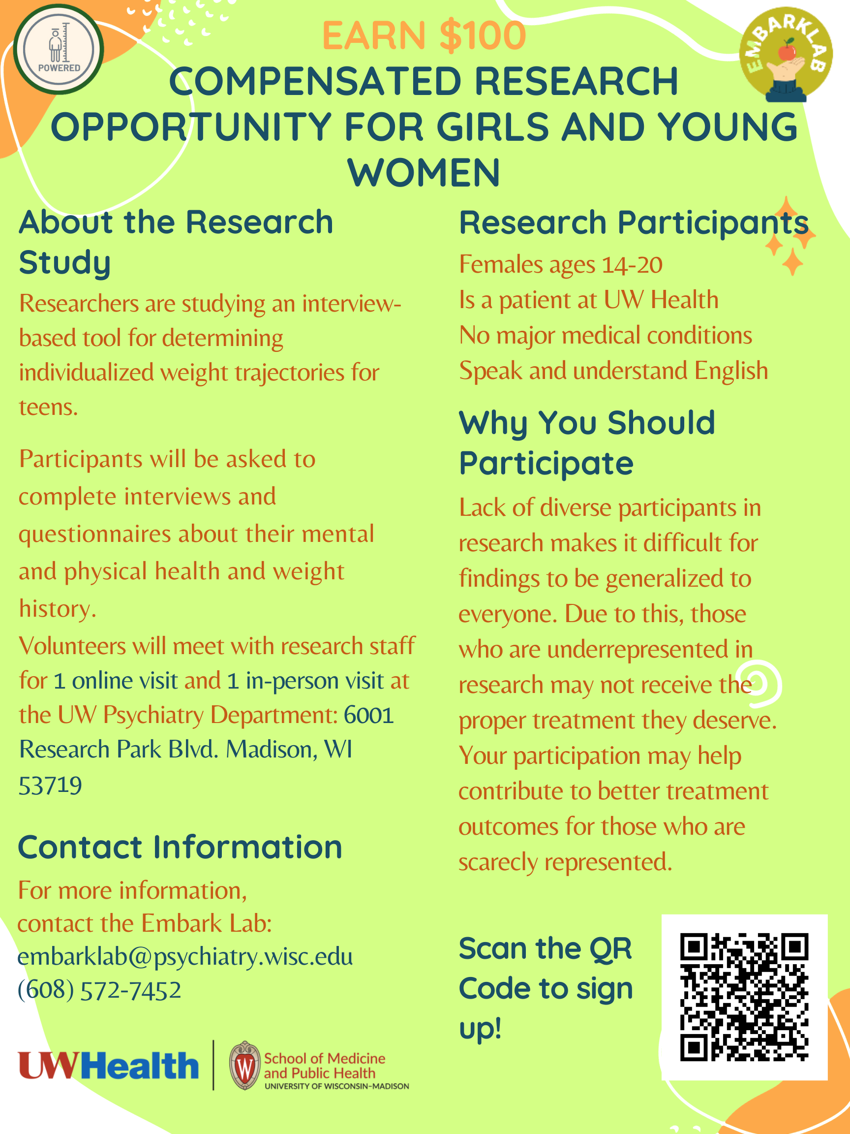 Participate in a Study! – Embark Lab – UW–Madison
